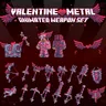 Valentine Heart Metal Animated Weapon Set - Spigotunlocked